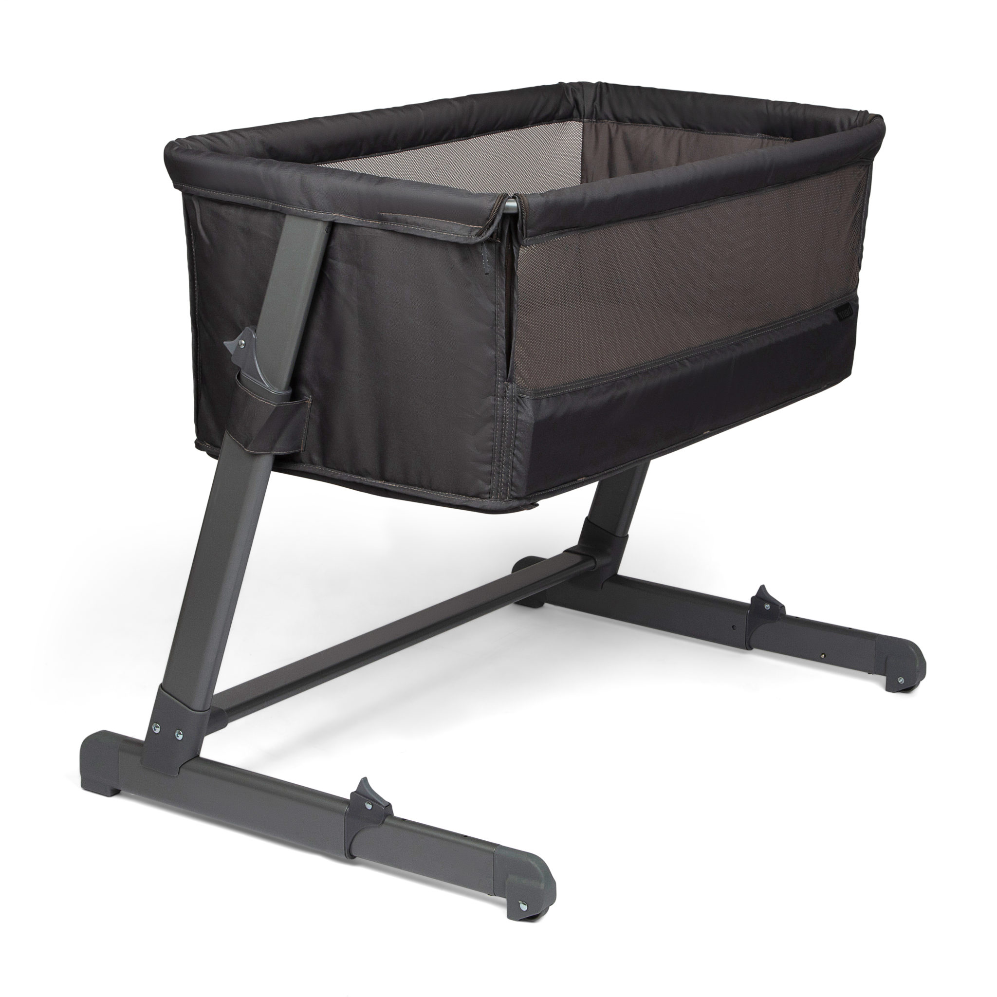 Yngri Tova bedside crib, grå - Yngri